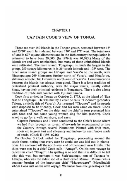 captain cook's view of tonga - The Journal of the Polynesian Society