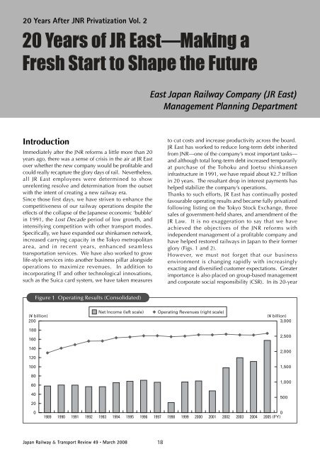 East Japan Railway Company (JR East) Management ... - JRTR.net