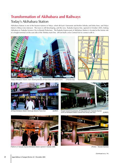 Transformation of Akihabara and Railways (continued) - JRTR.net