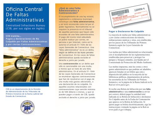 Centralized Infractions Bureau - Connecticut Judicial Branch - CT.gov