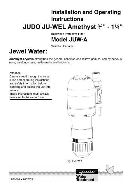 Jewel Water - Judo Wasseraufbereitung GmbH