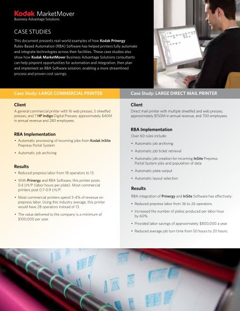 PRINERGY Rules-Based Automation Software Case ... - Kodak