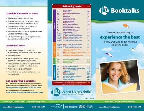 Booktalks - Junior Library Guild