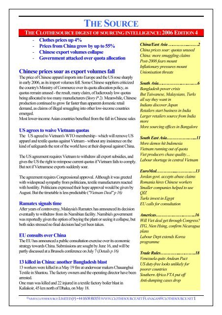 THE SOURCE - Just-Style.com