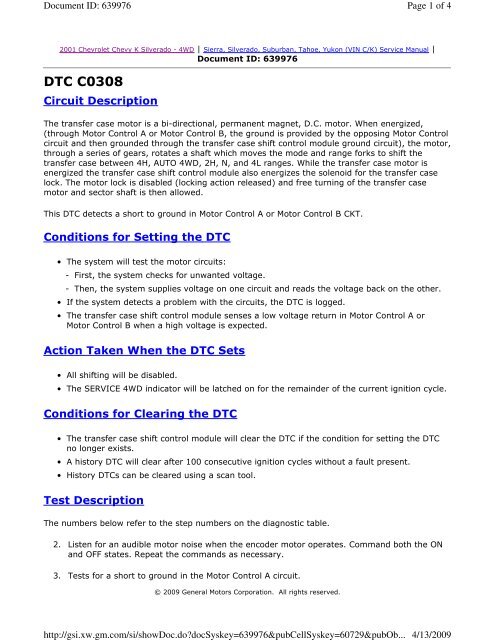 DTC C0308 - JustAnswer