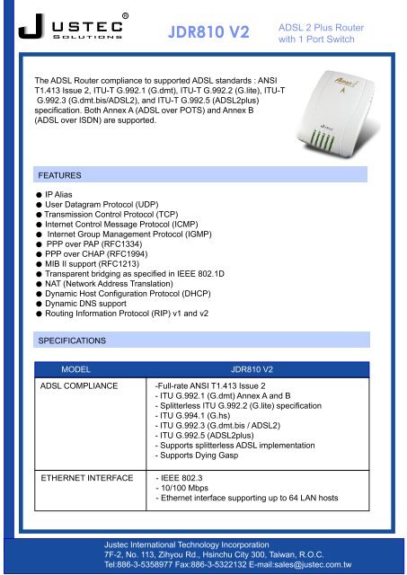 JDR810 V2 - Justec Networks