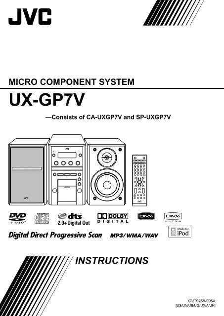 micro component system ux-gp7v - JVC