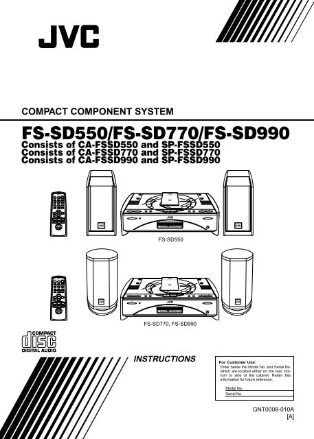 FS-SD550/FS-SD770/FS-SD990 - JVC