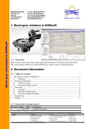 KISSsoft Gear Pump Analysis