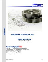 KISSsoft Gear Pump Analysis