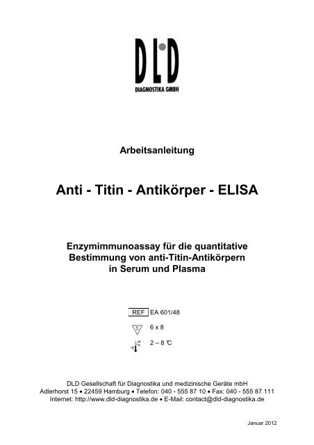 Anti - Titin - Antikörper - ELISA - DLD Diagnostika GmbH