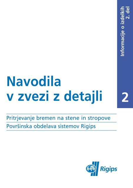 Navodila v zvezi z detajli - Kalcer