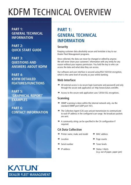Download Technical Overview - Katun