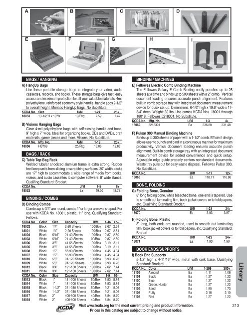 Library Supplies - KCDA