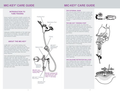 mic-key* care guide mic-key* care guide - Kimberly-Clark Health Care