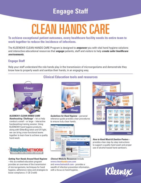 Clean Hands Care Program Overview - Kimberly-Clark Health Care