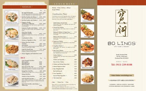 Location Menu - Bo Lings
