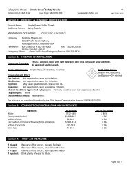 MSDS for Simple Green All-PurposeCleaner