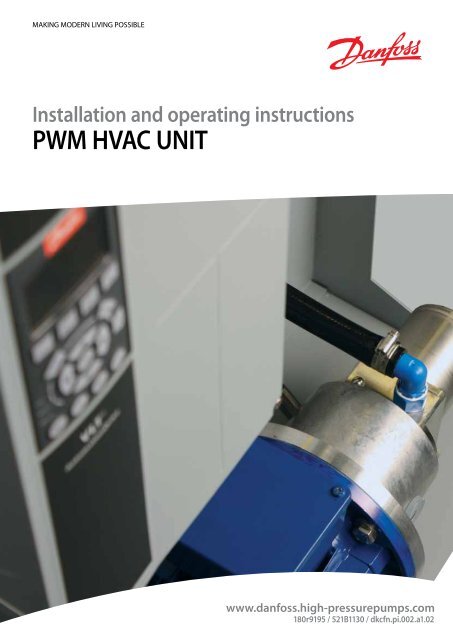 Installation And Operating Instructions Pwm Hvac Unit Danfoss 8659