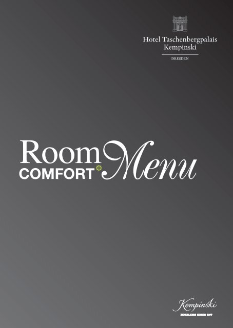 COMFORT Menu - Kempinski Hotels