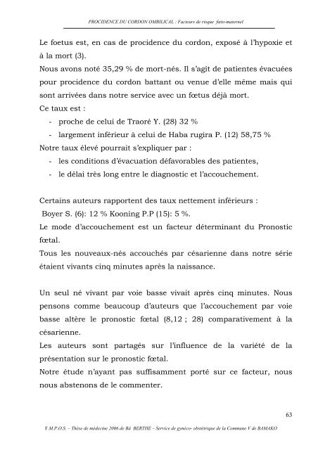 PROCIDENCE DU CORDON OMBI