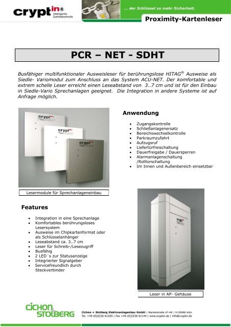 PCR – NET - SDHT