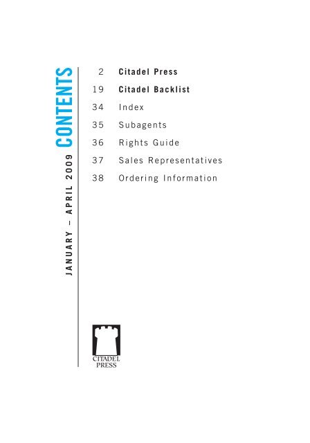citadel tr. catalog 1-09-4-09 - Kensington Books