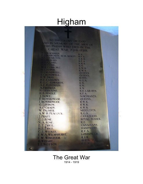 Higham - Kent Fallen