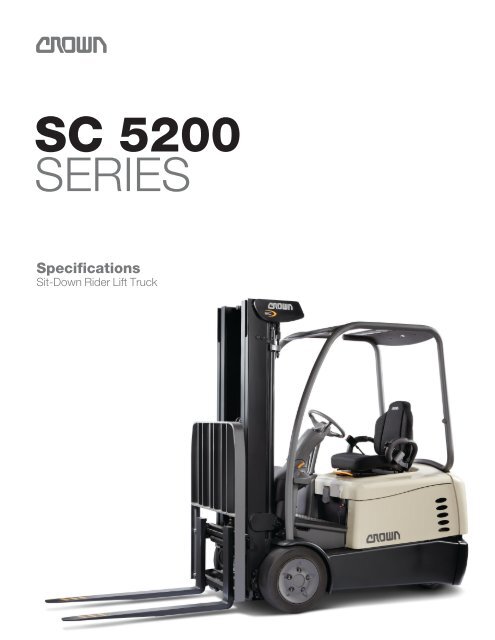 SC 5200 Series Product Specifications - Crown Equipment ...