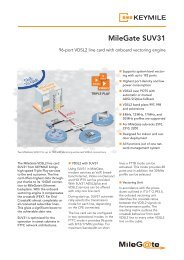Data Sheet LineRunner SHDSL DTM - KEYMILE