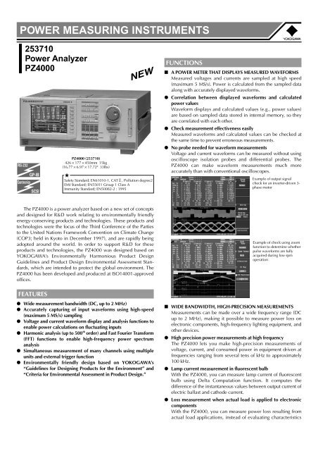 POWER MEASURING INSTRUMENTS