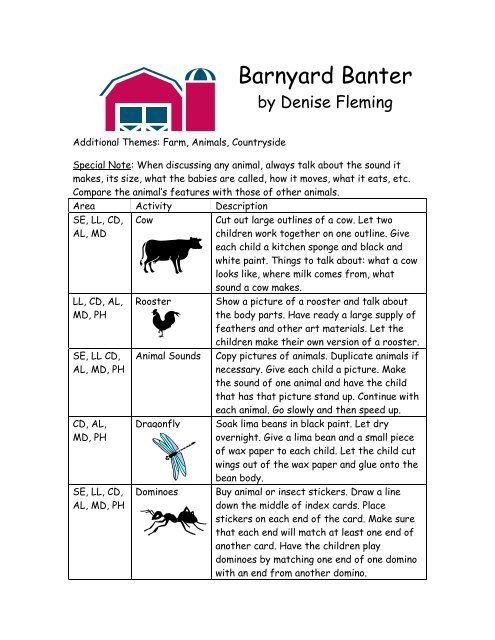 Barnyard Banter Activities.pdf - Kids Incorporated