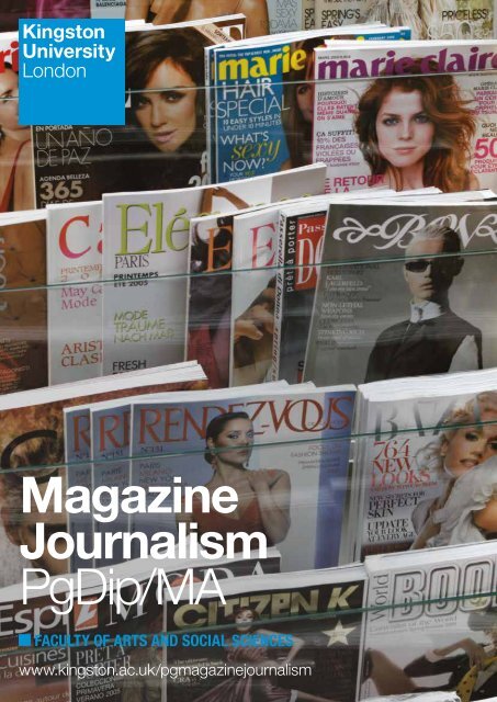 Magazine Journalism PgDip/MA - Kingston University
