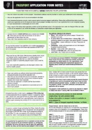 Passport Application Form Notes APS2E - Department of Foreign ...