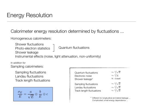 Energy Resolution