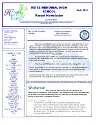 Congratulations - Reitz Memorial High School