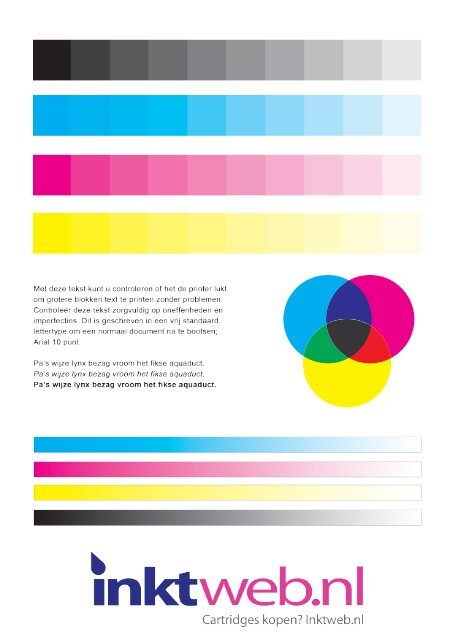 Printer Testpagina Inktweb.nl