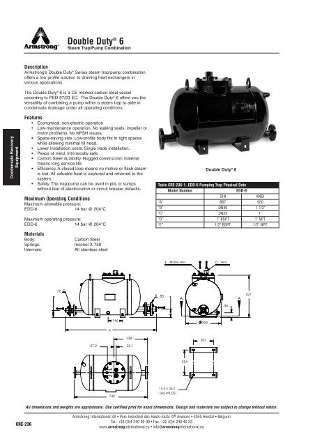 Double Duty 6 - Armstrong International, Inc.