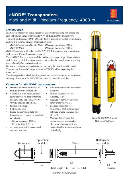 cNODE Maxi and Midi - Kongsberg Maritime