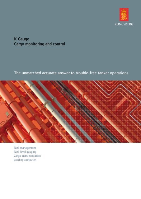 K-Gauge cargo monitoring and control system - Kongsberg Maritime