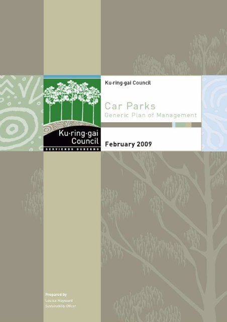 Car Parks Plan of Management (pdf. 403KB) - Ku-ring-gai Council