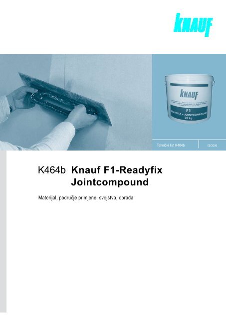 K464b Knauf F1-Readyfix Jointcompound