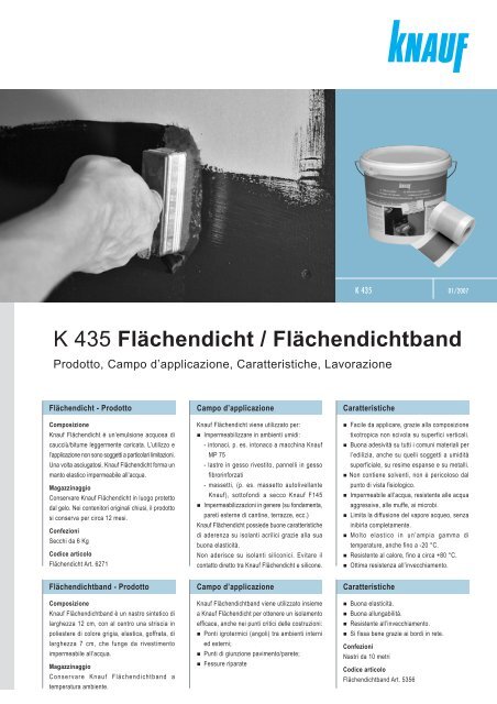 Flachendichtband K435 - Knauf