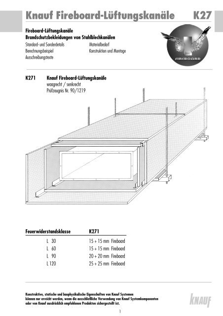 Knauf Fireboard Technisches Datenblatt – THKDG