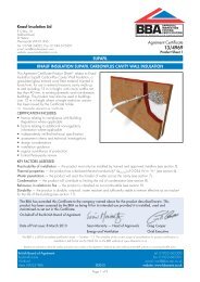 BBA Certificate 11/4857 Supafil Cavity Wall 34 - Knauf Insulation