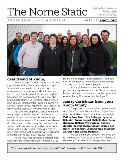 a full PDF file of each issue - KNOM