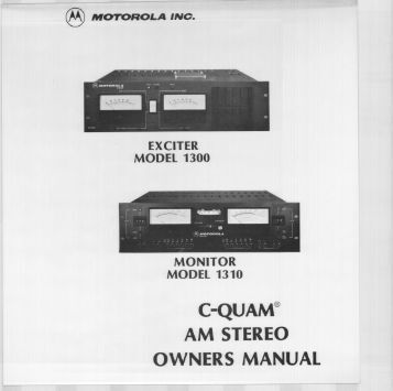 MC13020 Motorola C-QUAM® AM Stereo Decoder