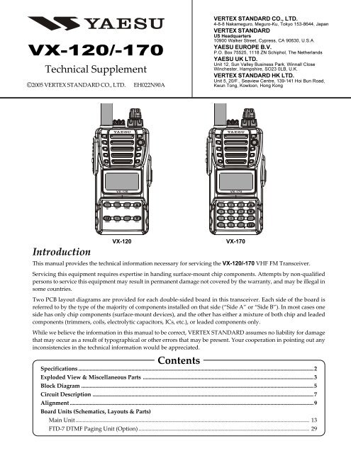 Yaesu VX-120 170 - KO4BB's Home Page