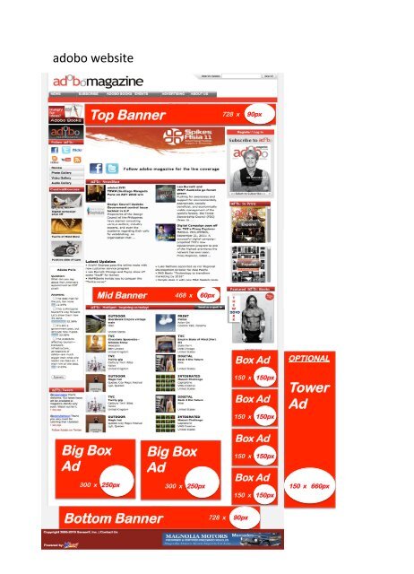 Bottom Banner Big Box Ad Big Box Ad Tower Ad Top Banner