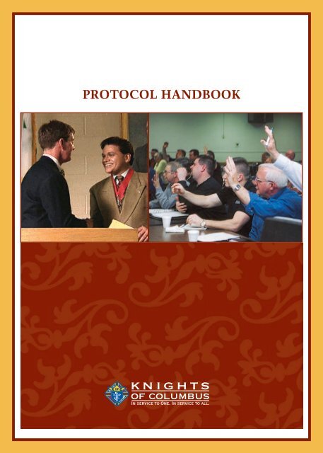 PROTOCOL HANDBOOK - Knights of Columbus, Supreme Council